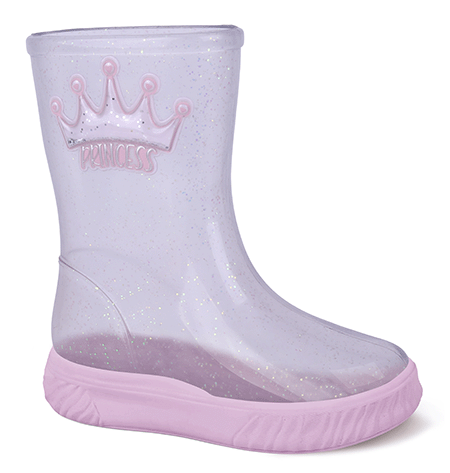Galocha Infantil Feminina Worldcolors Maxy - Transparente